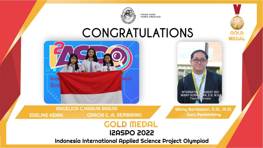 KIR SMA Gembala Baik Raih Medali Emas Indonesia International Applied ...
